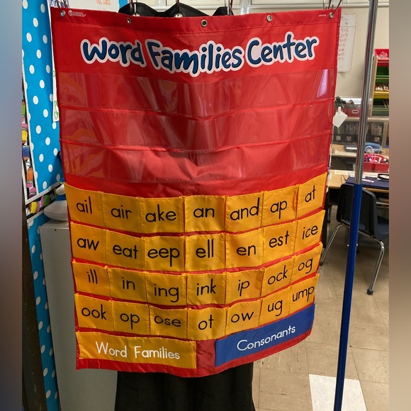Learning Resources | Other | Brand New Word Families Pocket Chart ...